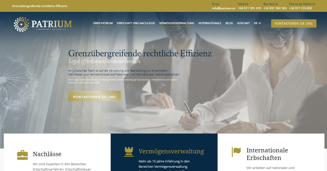 Grenzübergreifende rechtliche Effizienz - Patrium - Testamente ...